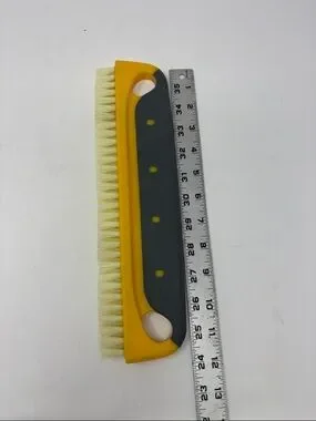 Other | Wallpaper Brush Yellow And Gray Scrub Brush With White Bristles ...